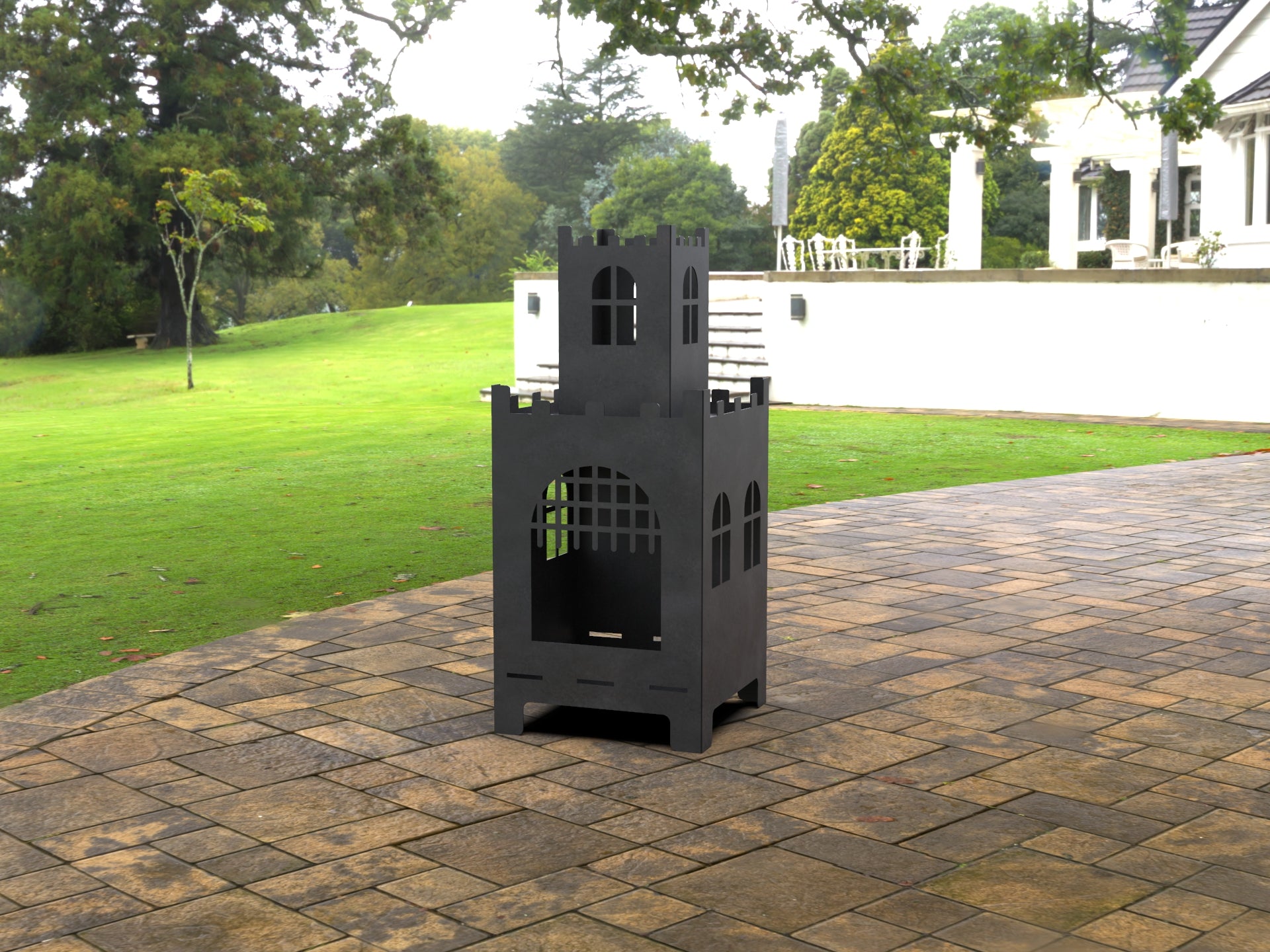 Castle Outdoor Firepit – South Jersey Custom Metal Designs