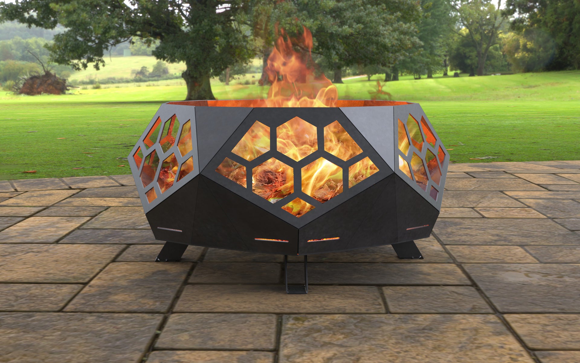Modern Outdoor Firepit – South Jersey Custom Metal Designs