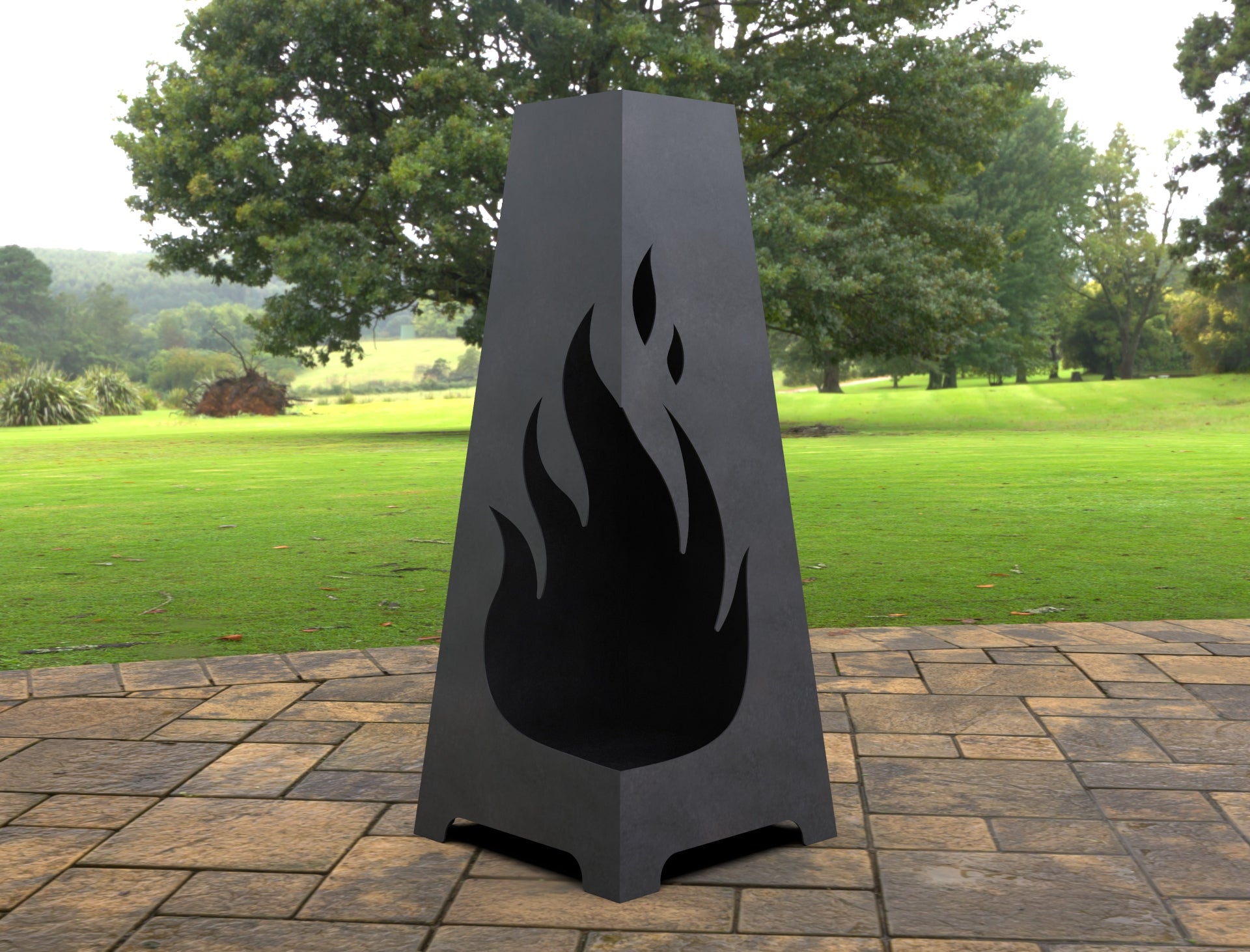 Pyramid Fire Outdoor Firepit – South Jersey Custom Metal Designs