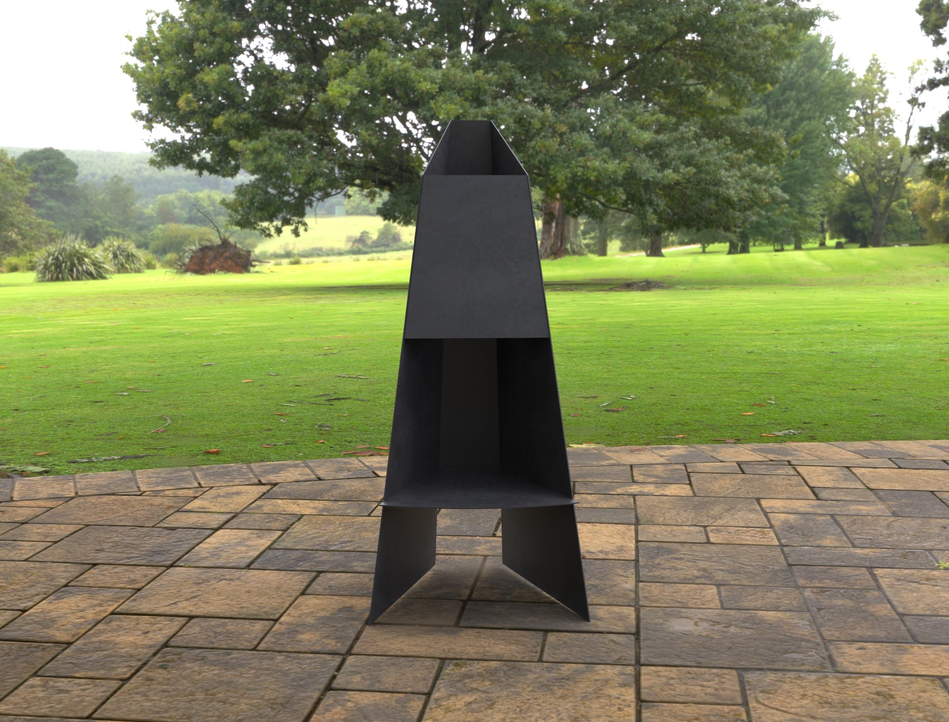 Pyramid Closed Face Outdoor Firepit – South Jersey Custom Metal Designs