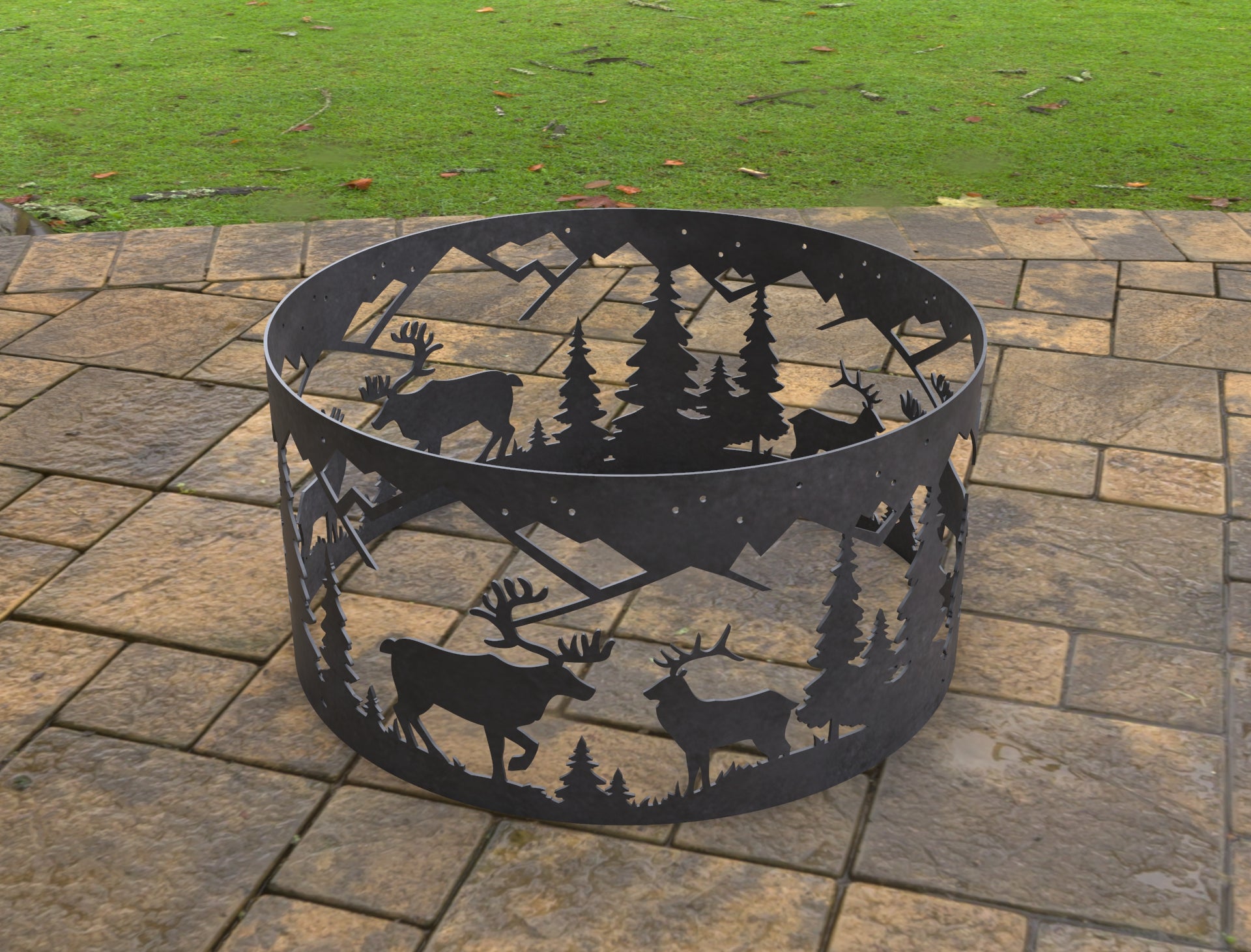Deer Firepit Ring – South Jersey Custom Metal Designs